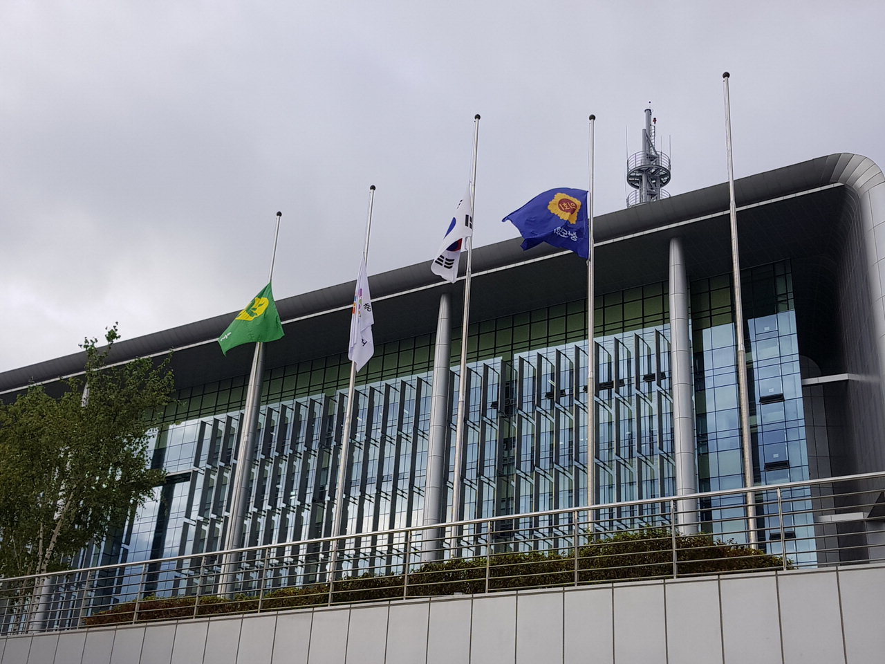 충남도 "경술국치 잊지 말자"조기 게양
