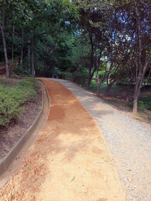 황톳길 맨발 산책 혈액순환 효과 '굿'