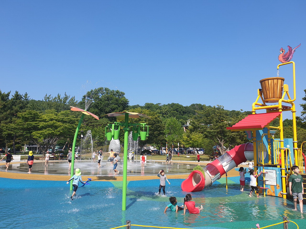 부여군, 구드래 조각공원 분수시설 본격 운영