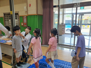 청주푸른병원 출장 검진팀, 진천 문상초·초평초 학생 건강검사